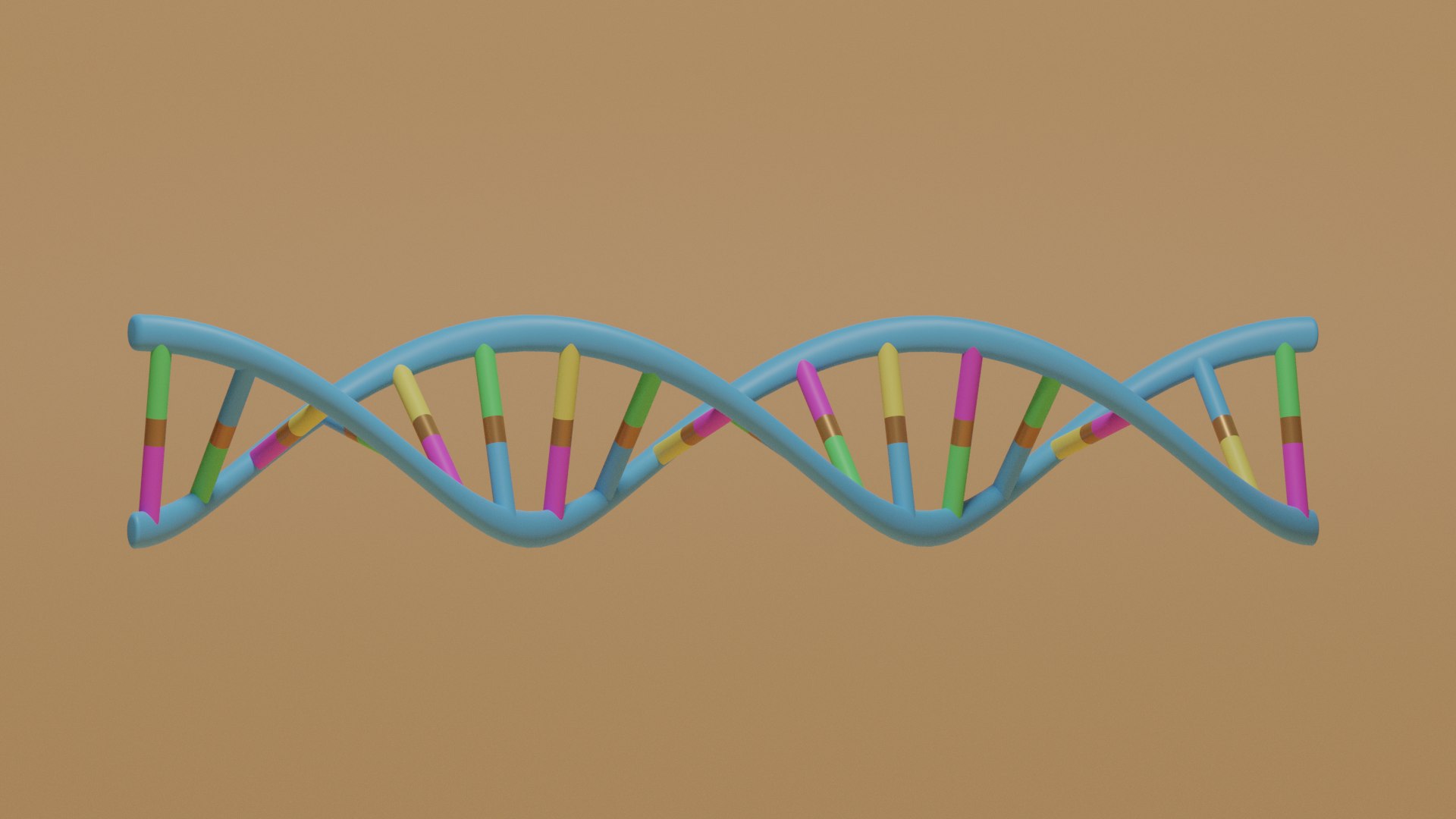 Cartoon DNA 3D Model - TurboSquid 1754557