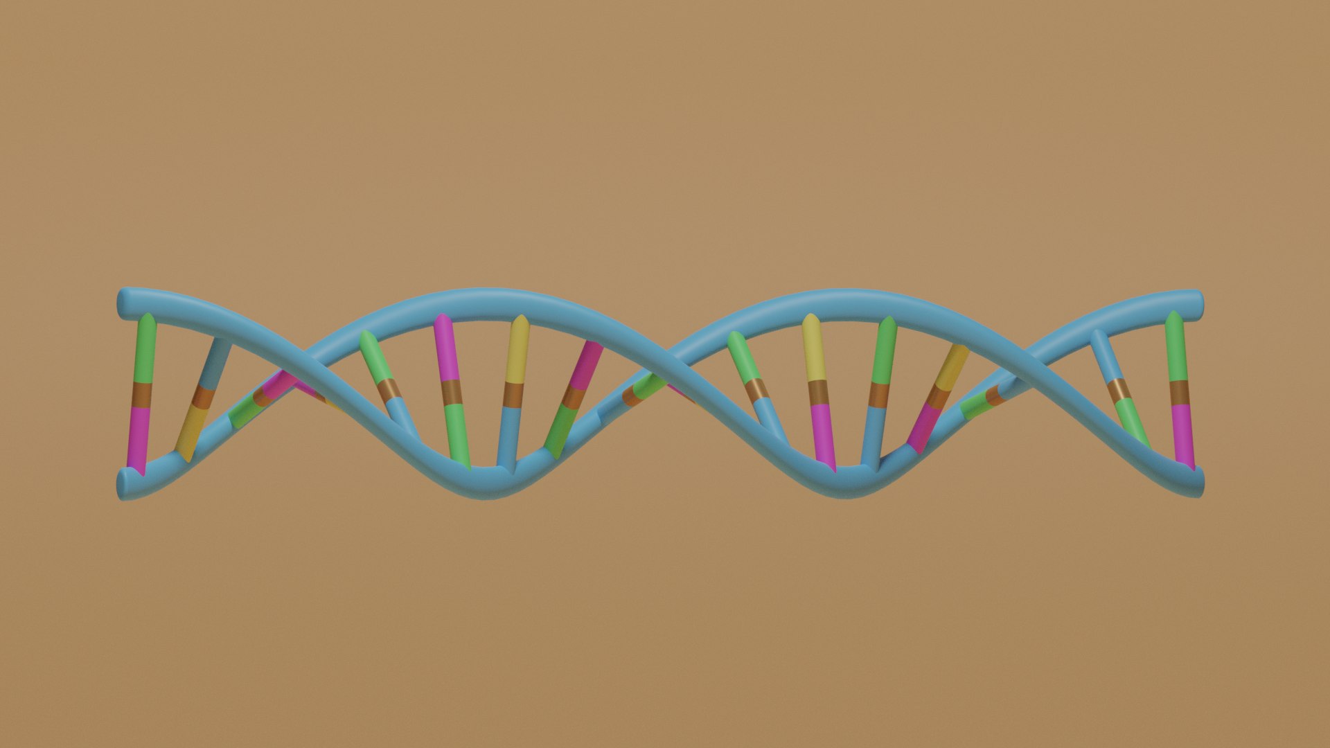 Cartoon DNA 3D Model - TurboSquid 1754557