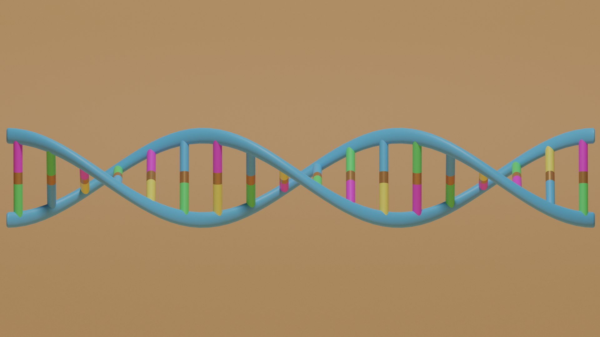 Cartoon DNA 3D Model - TurboSquid 1754557