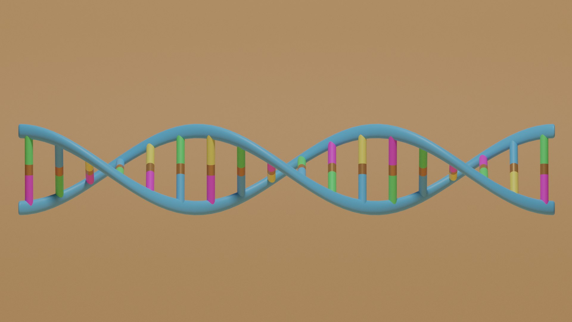 Cartoon DNA 3D Model - TurboSquid 1754557