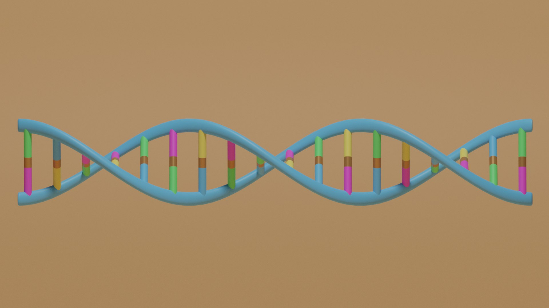Cartoon DNA 3D Model - TurboSquid 1754557