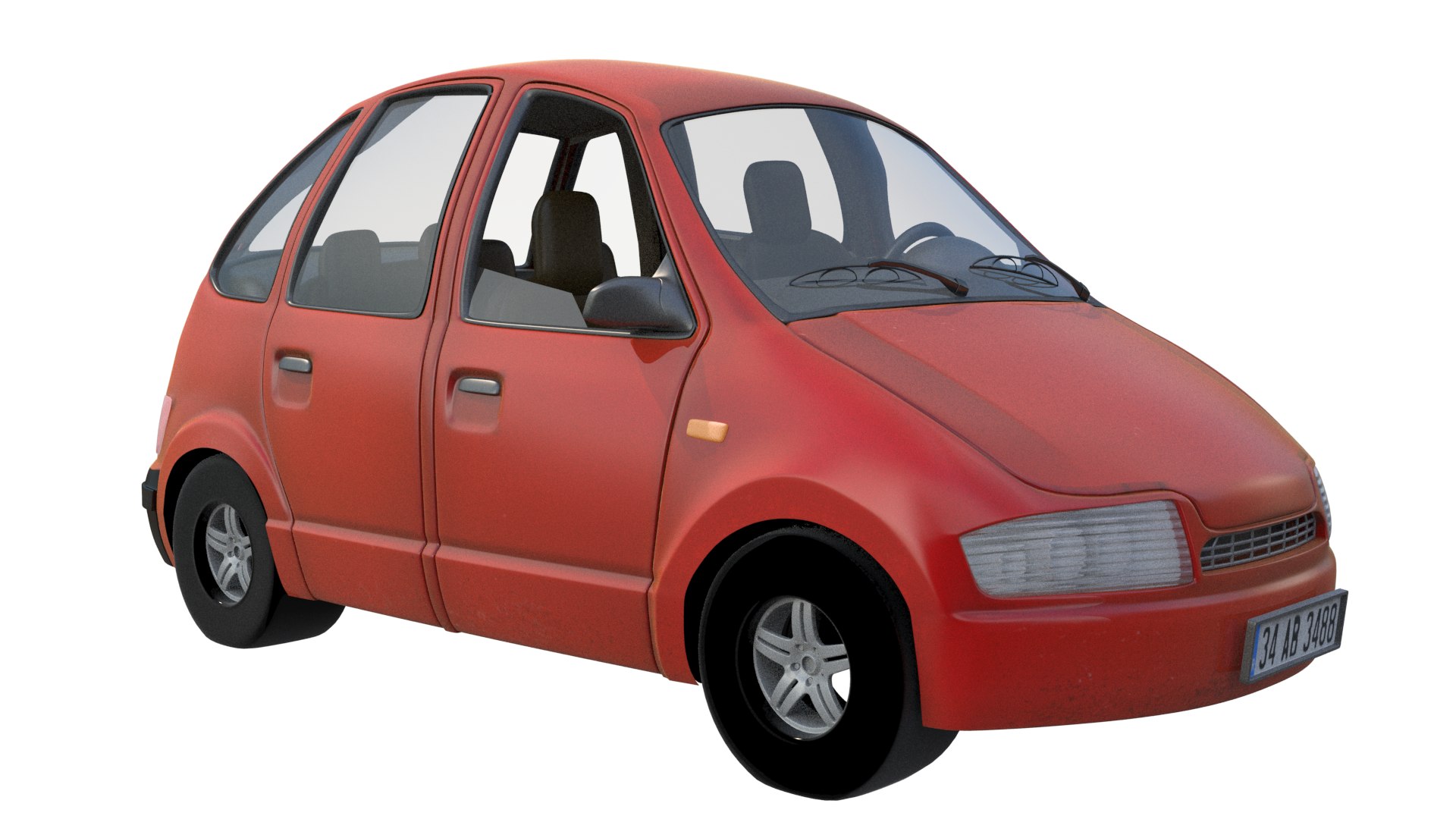 3D Model Cartoon Car - TurboSquid 1364823