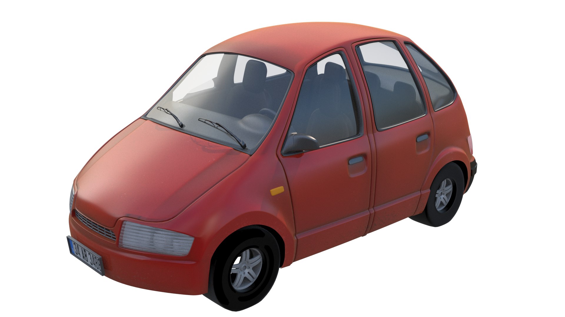 3D Model Cartoon Car - TurboSquid 1364823