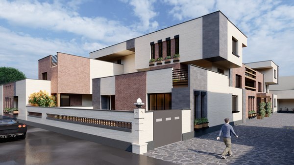 modelo 3d Complejo residencial - TurboSquid 1552269