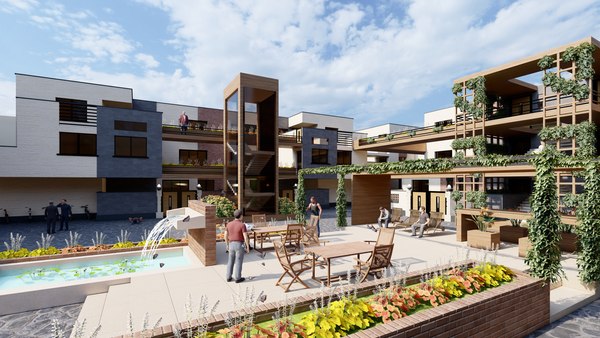 주거 단지 3D 모델 - TurboSquid 1552269