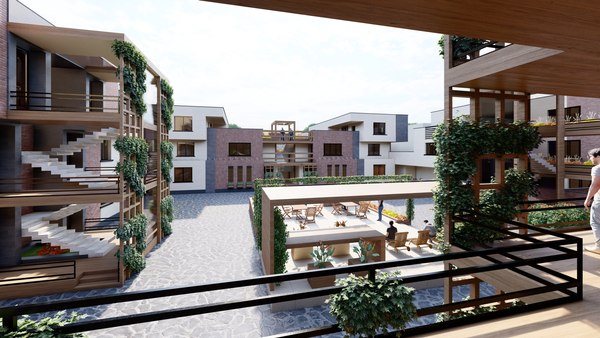 modelo 3d Complejo residencial - TurboSquid 1552269