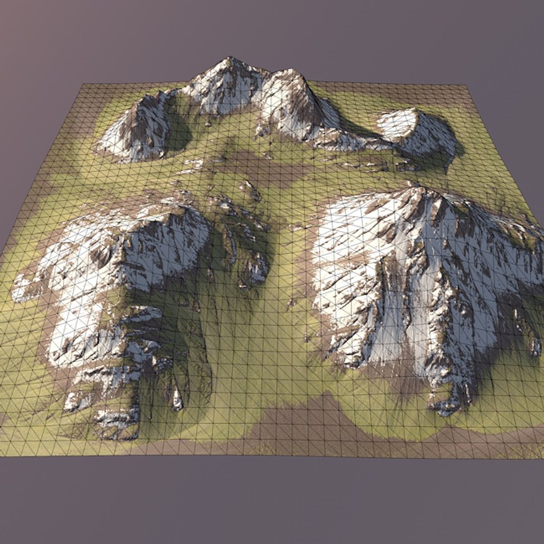 3d 3ds Mountain Maps Terrain