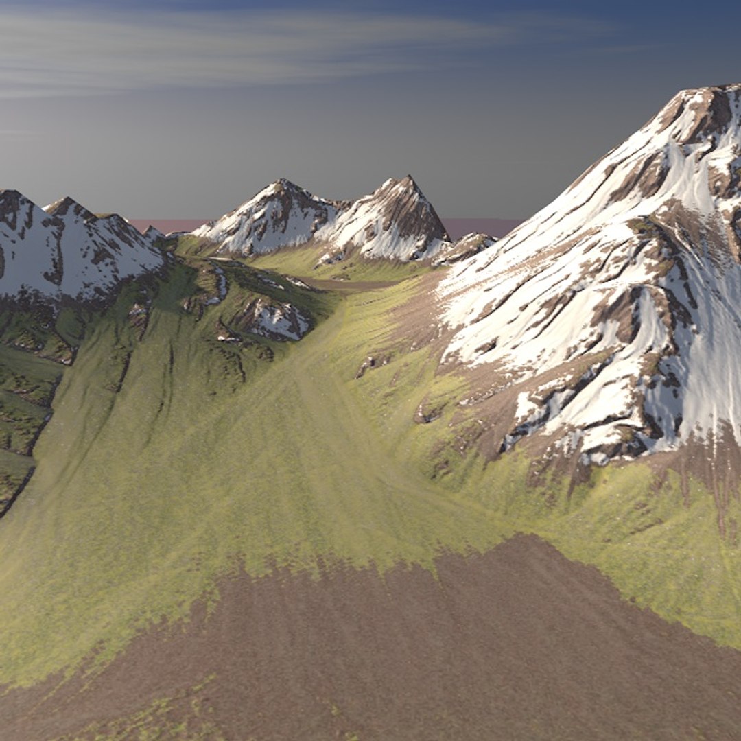 3d 3ds Mountain Maps Terrain
