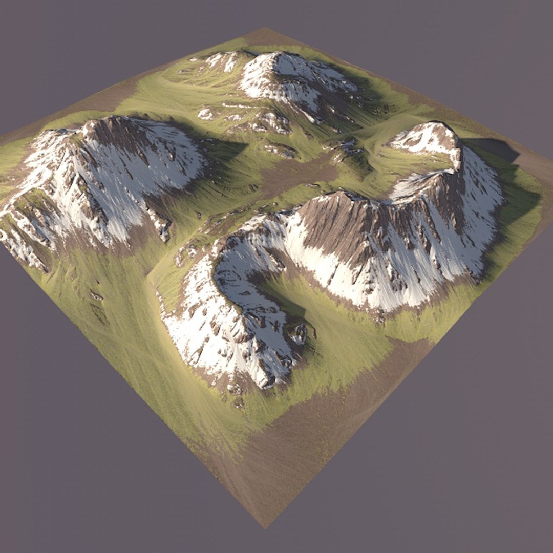 3d 3ds Mountain Maps Terrain