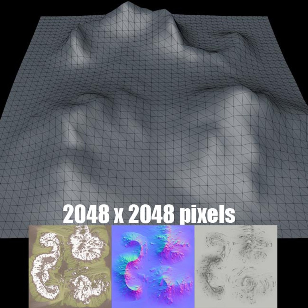 3d 3ds Mountain Maps Terrain