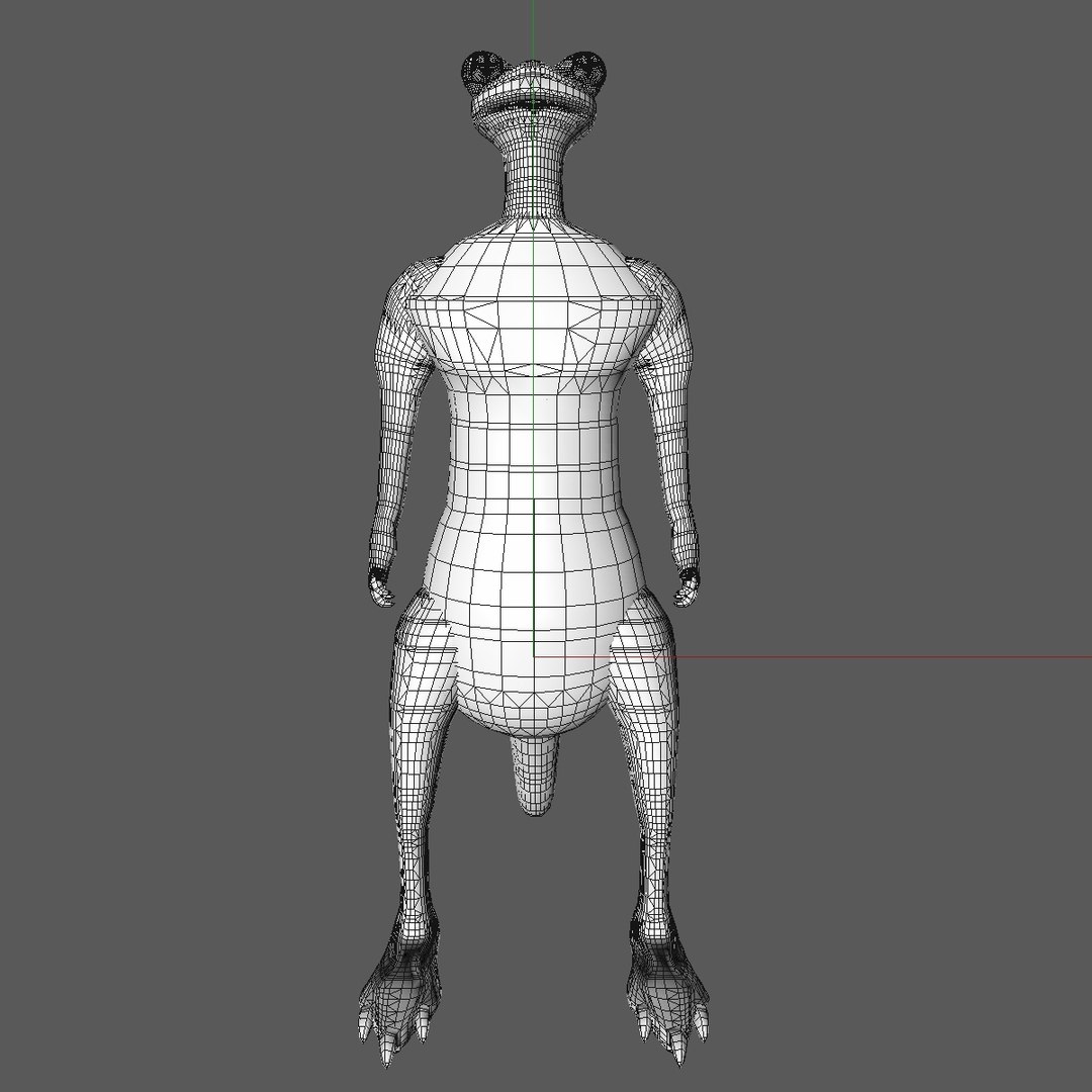 3d Mutant Kangaroo Frog Alien