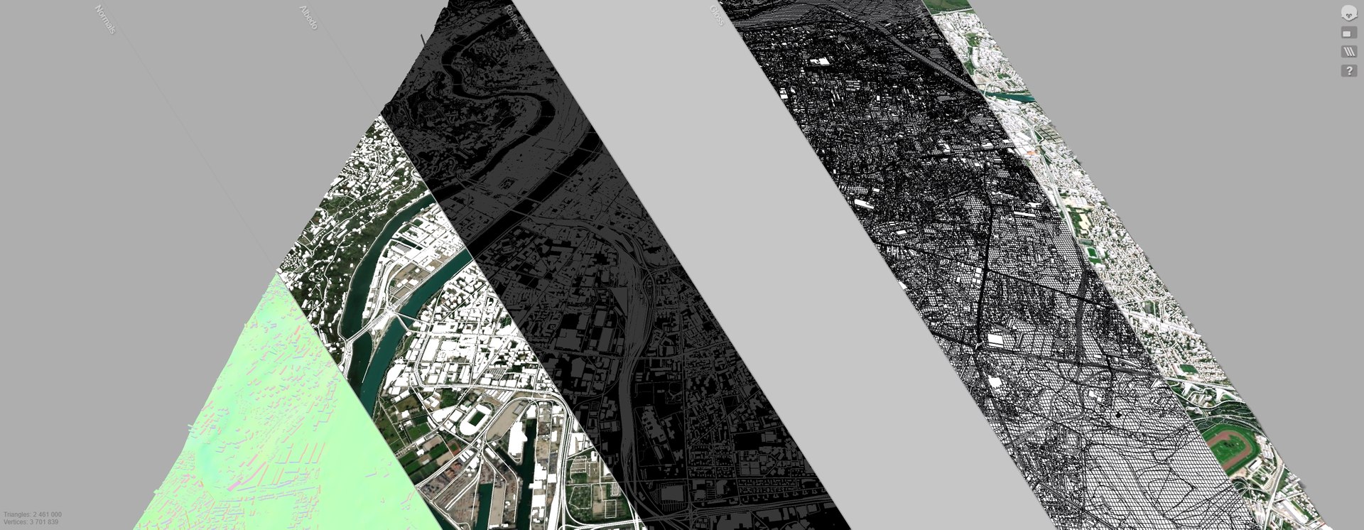 3D Cityscape Lyon France - TurboSquid 2023635