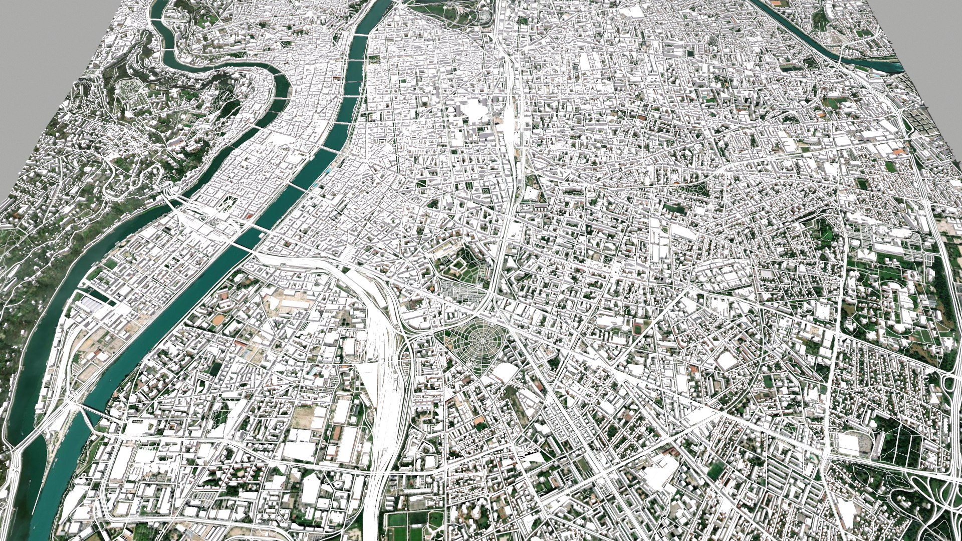 3D Cityscape Lyon France - TurboSquid 2023635