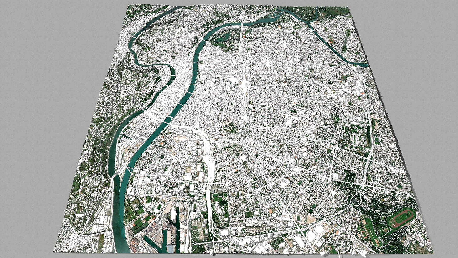 3D Cityscape Lyon France - TurboSquid 2023635