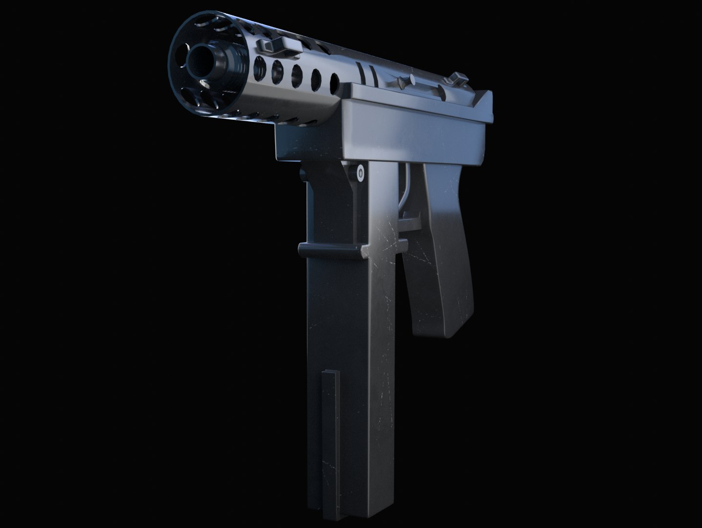 3D Tec-9 Gun - TurboSquid 1619482