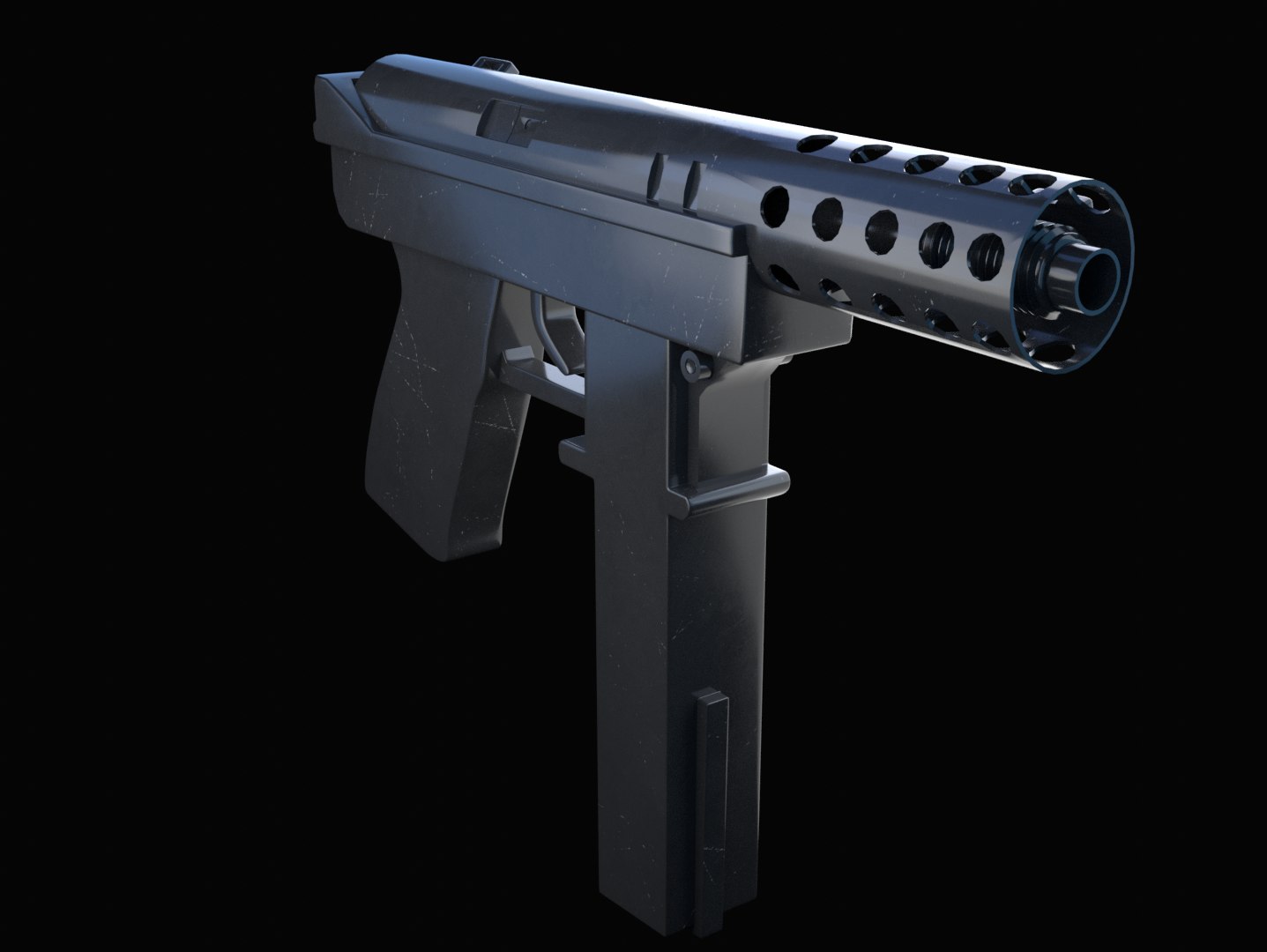 3D Tec-9 Gun - TurboSquid 1619482