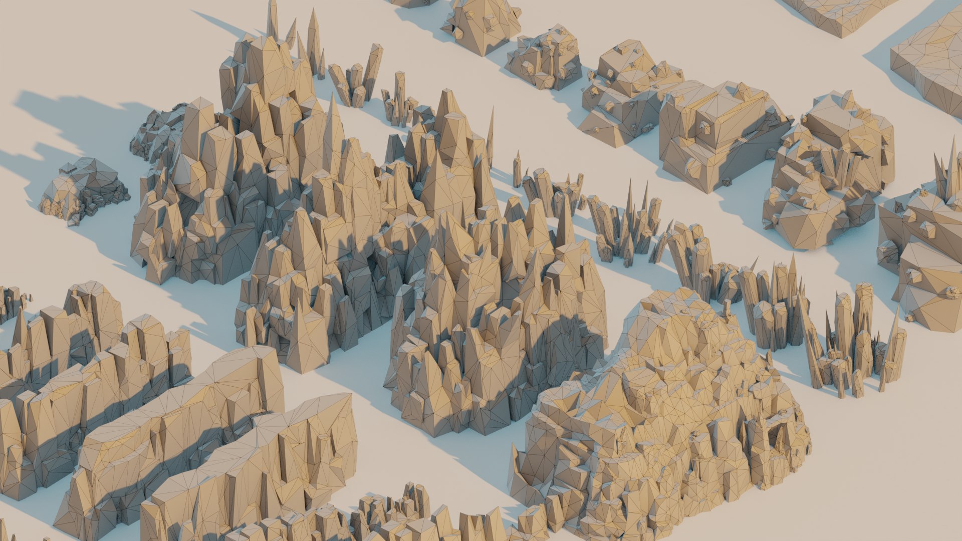 3D Lowpoly Rock And Stone Mega Pack - TurboSquid 1916857