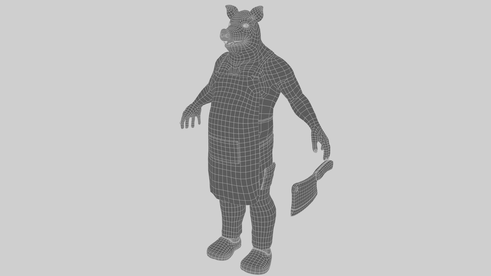 Pig Humanoid 3D model - TurboSquid 1743180