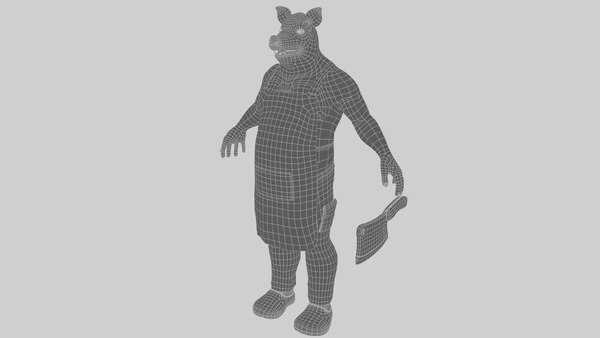 modelo 3d Cerdo humanoide - TurboSquid 1743180