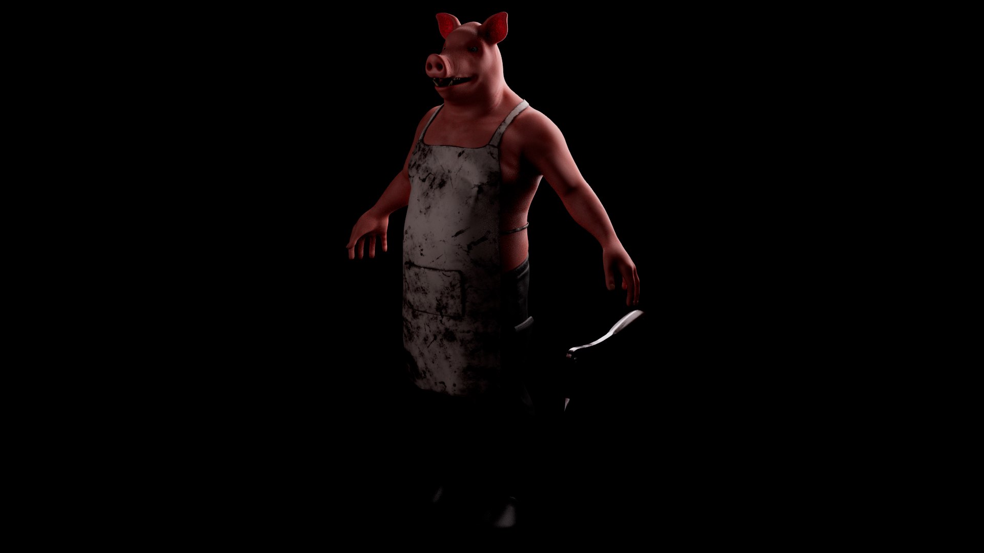 Pig Humanoid 3D model - TurboSquid 1743180