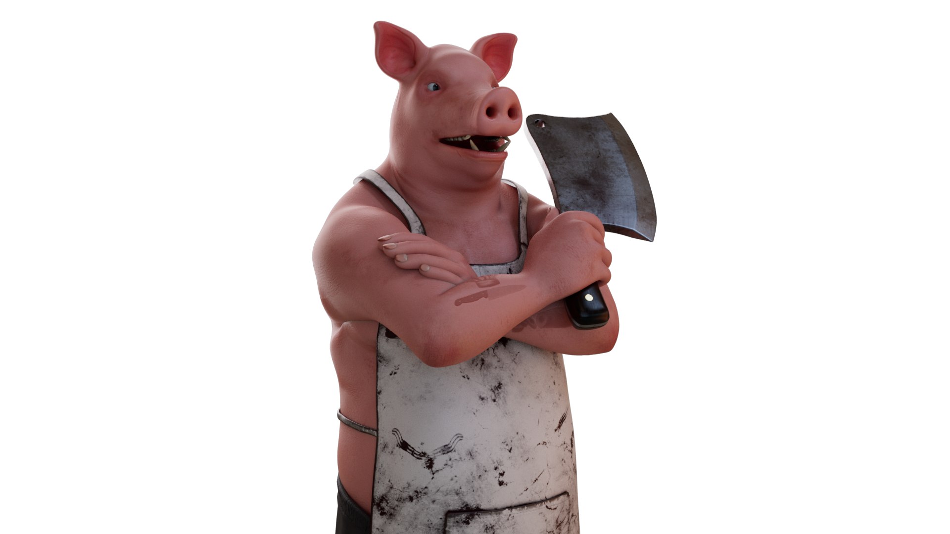 Pig Humanoid 3D model - TurboSquid 1743180