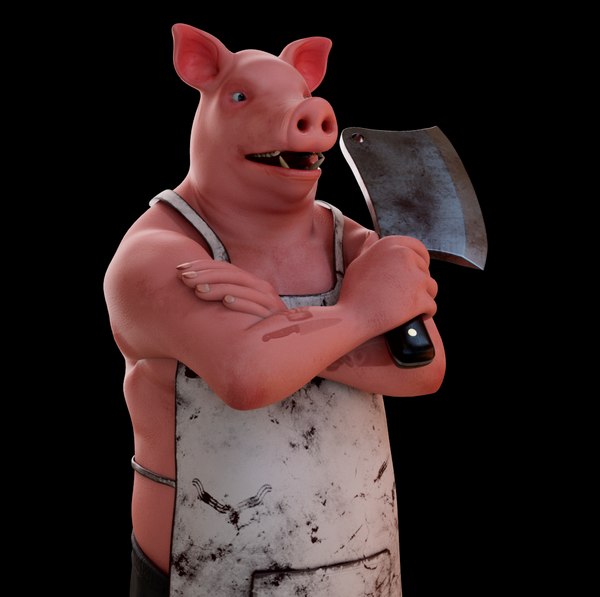 Pig Humanoid 3D model - TurboSquid 1743180