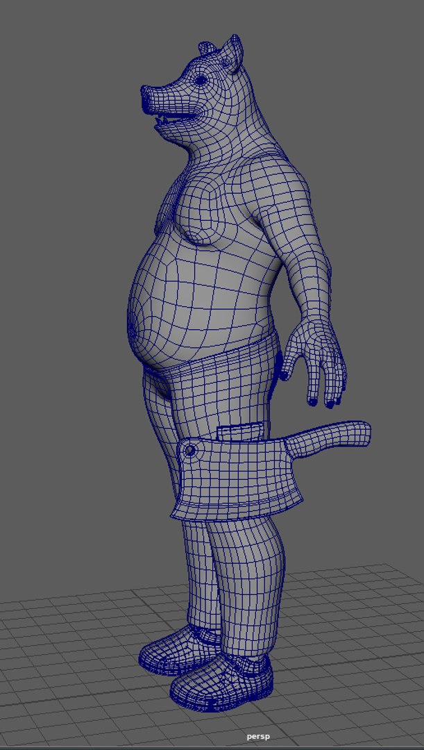 Pig Humanoid 3D model - TurboSquid 1743180