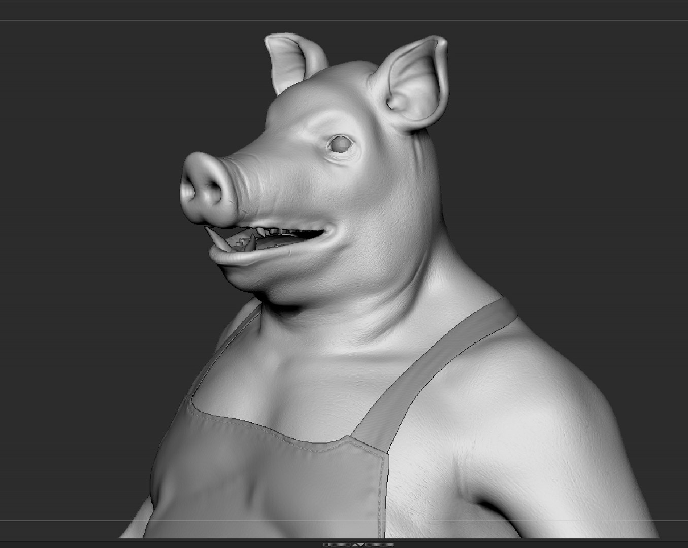Pig Humanoid 3D model - TurboSquid 1743180