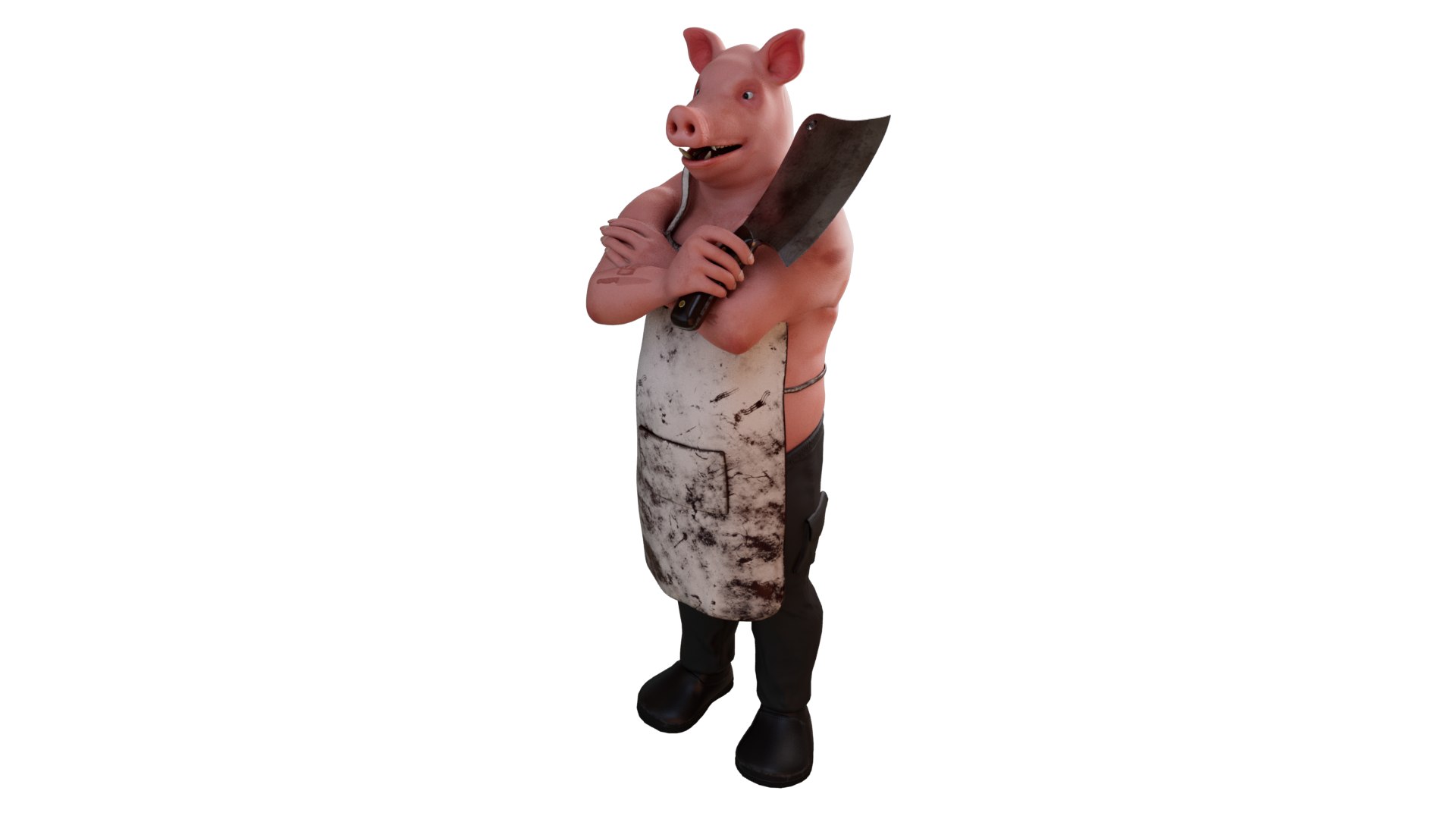 Pig Humanoid 3D model - TurboSquid 1743180