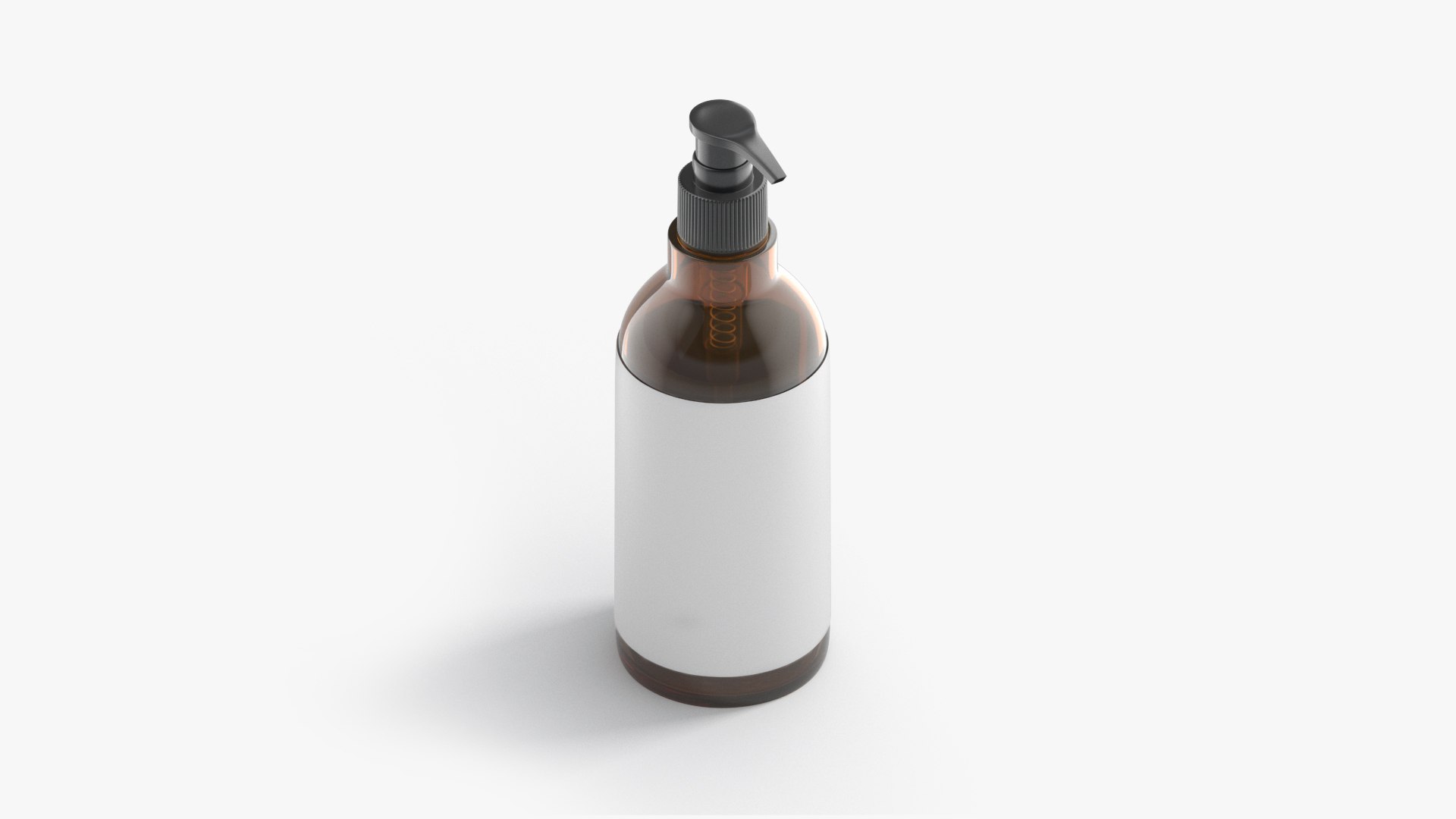 3D Amber Pump Bottle - TurboSquid 1908556