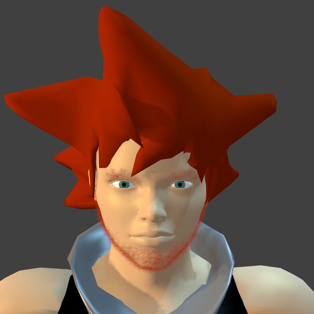 Man Red Hair 3d Model