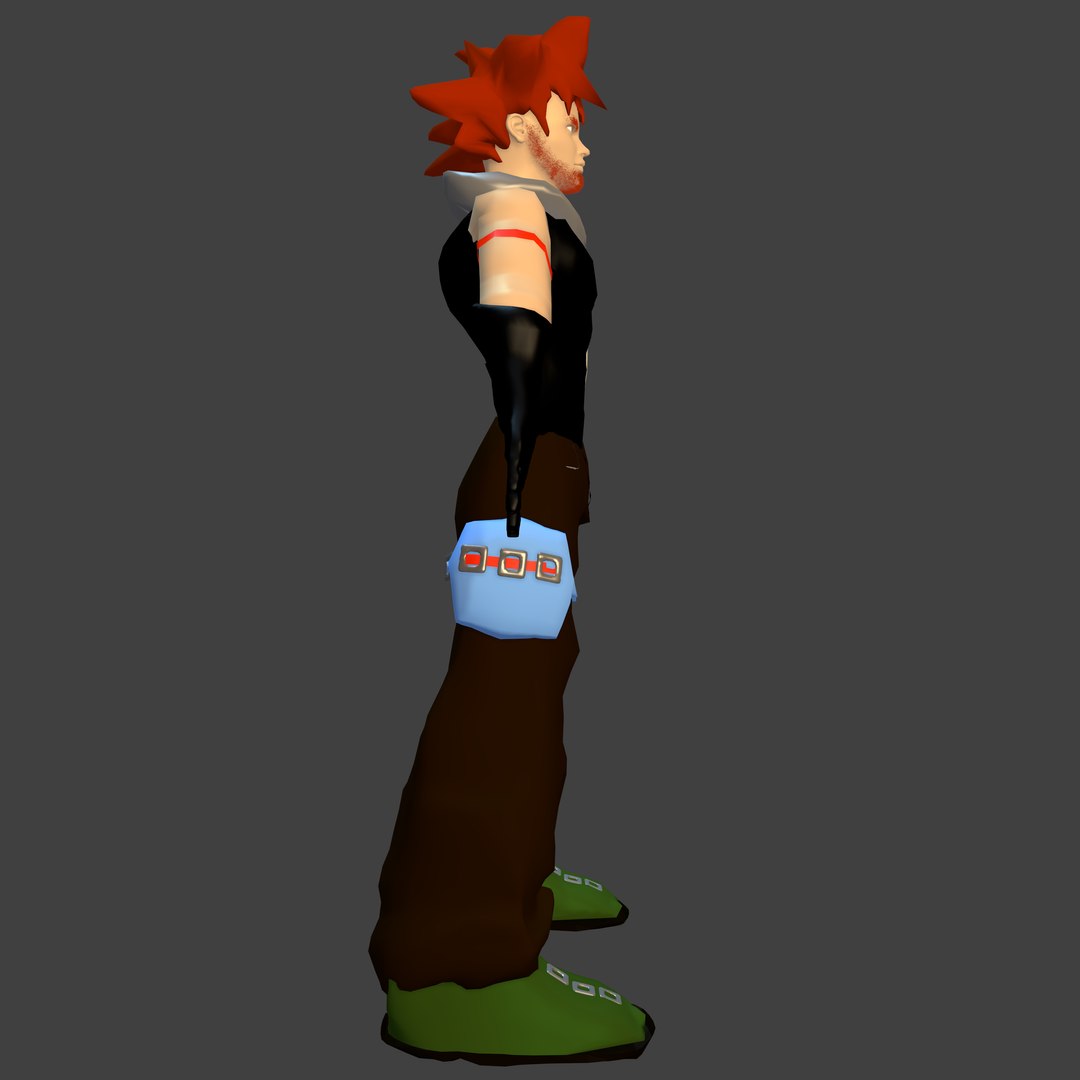 Man Red Hair 3d Model
