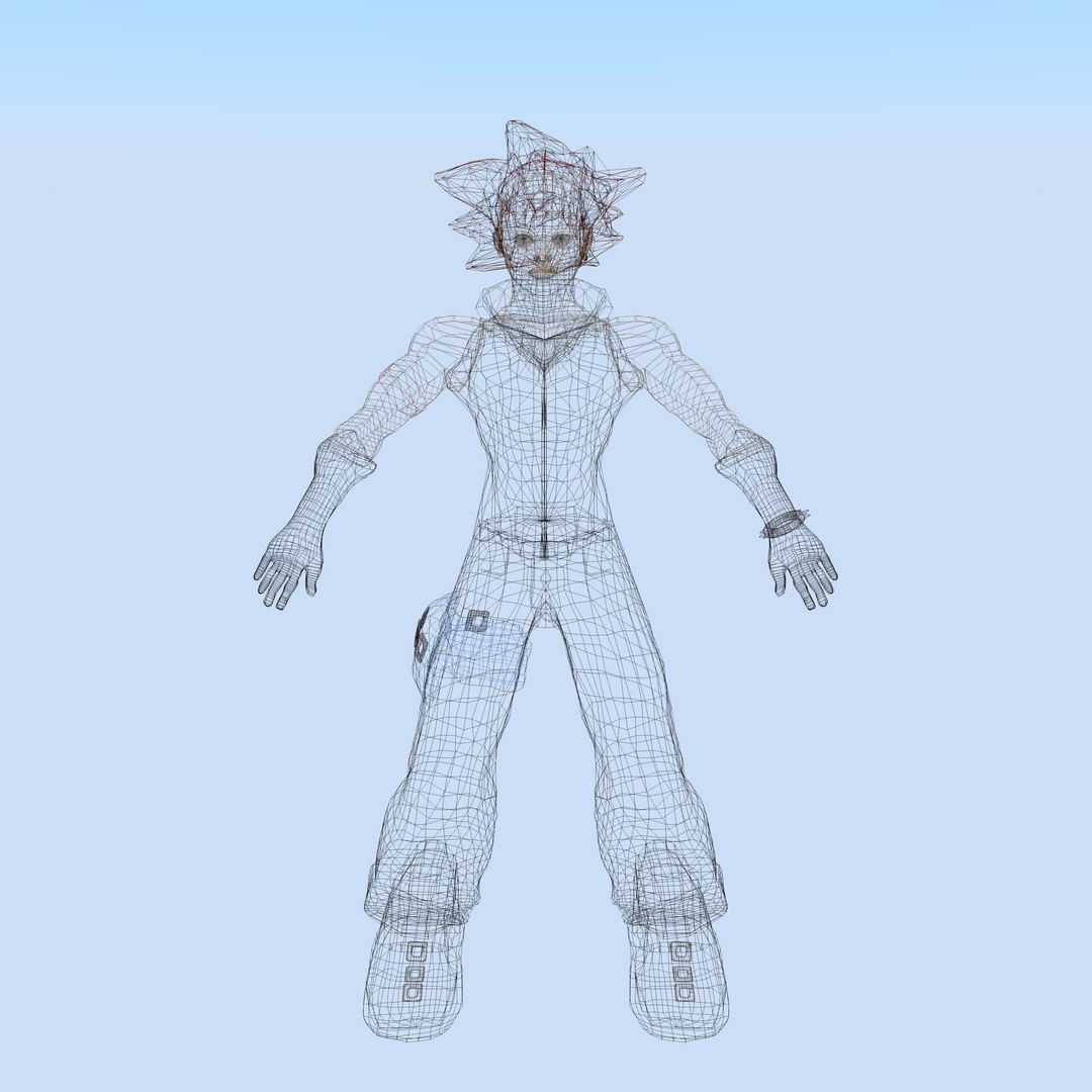 Man Red Hair 3d Model