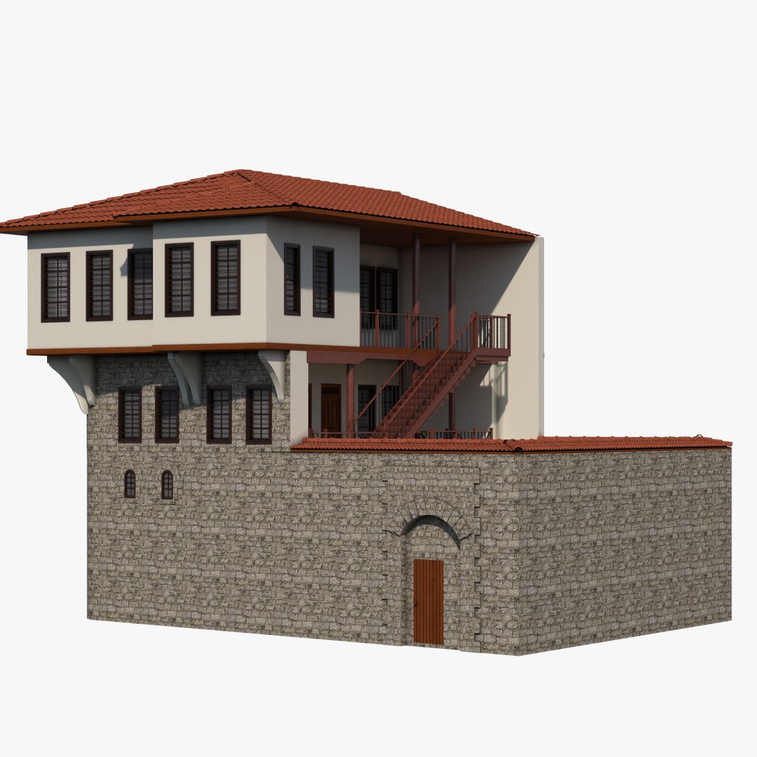 3d traditional ottoman house kahramanmaras