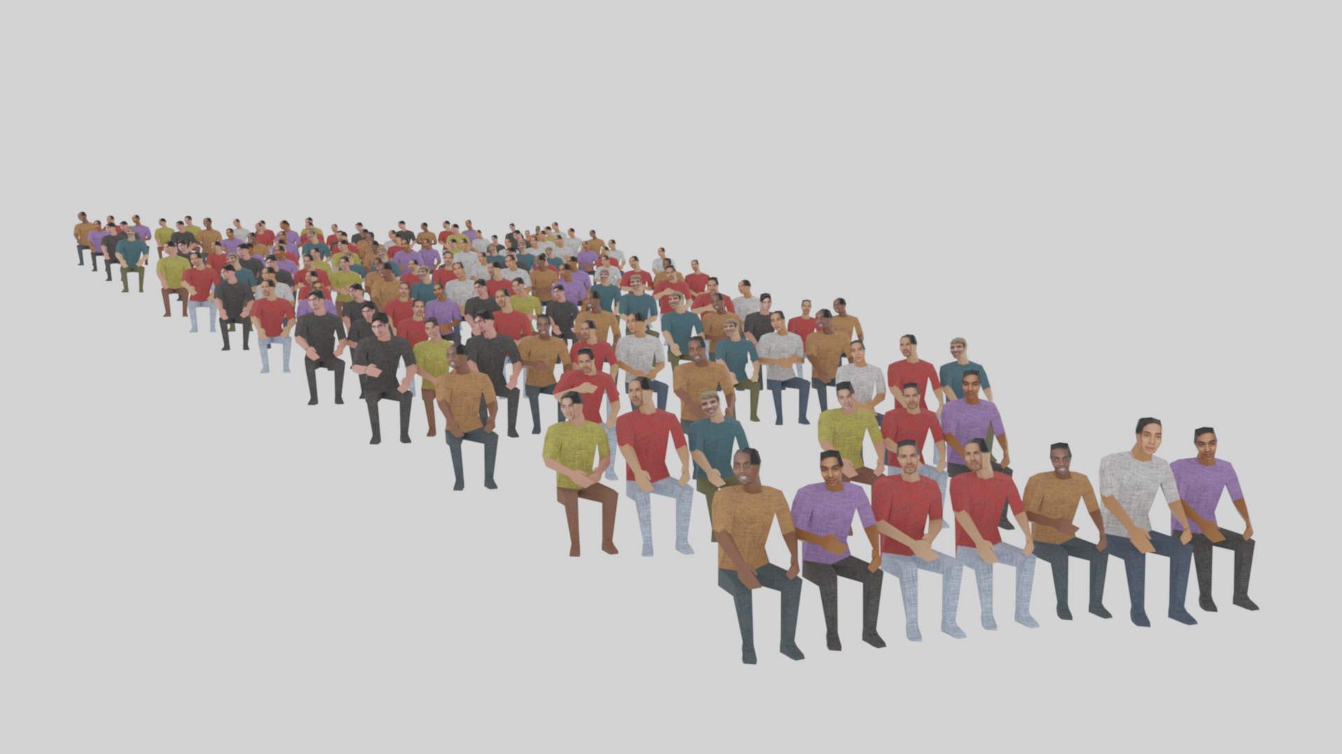 3D Circus Environment Interior And Exterior With Animated Crowd ...