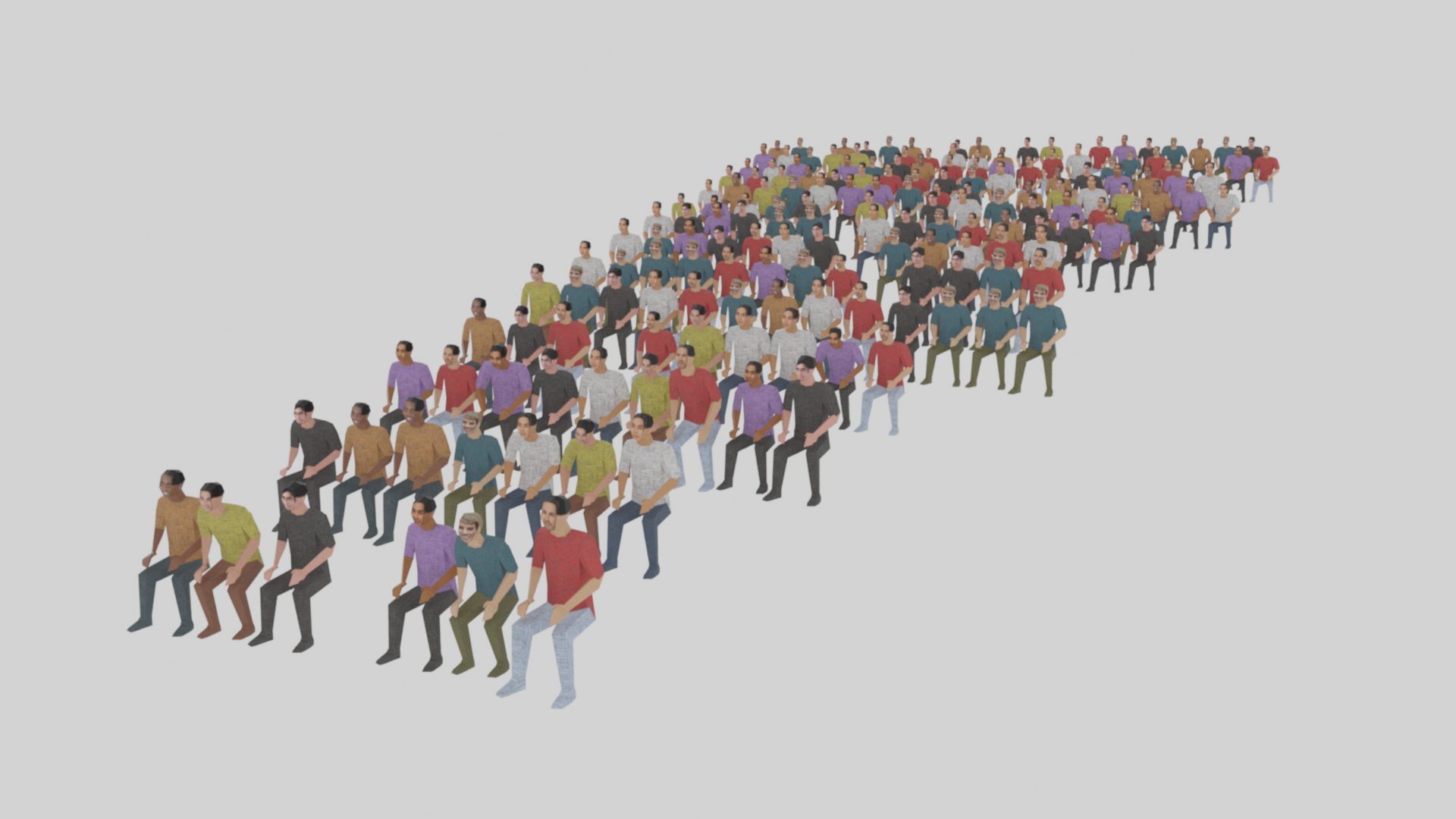 3D Circus Environment Interior And Exterior With Animated Crowd ...