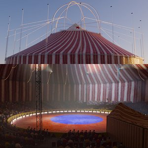 3d Circus Tent Modelled