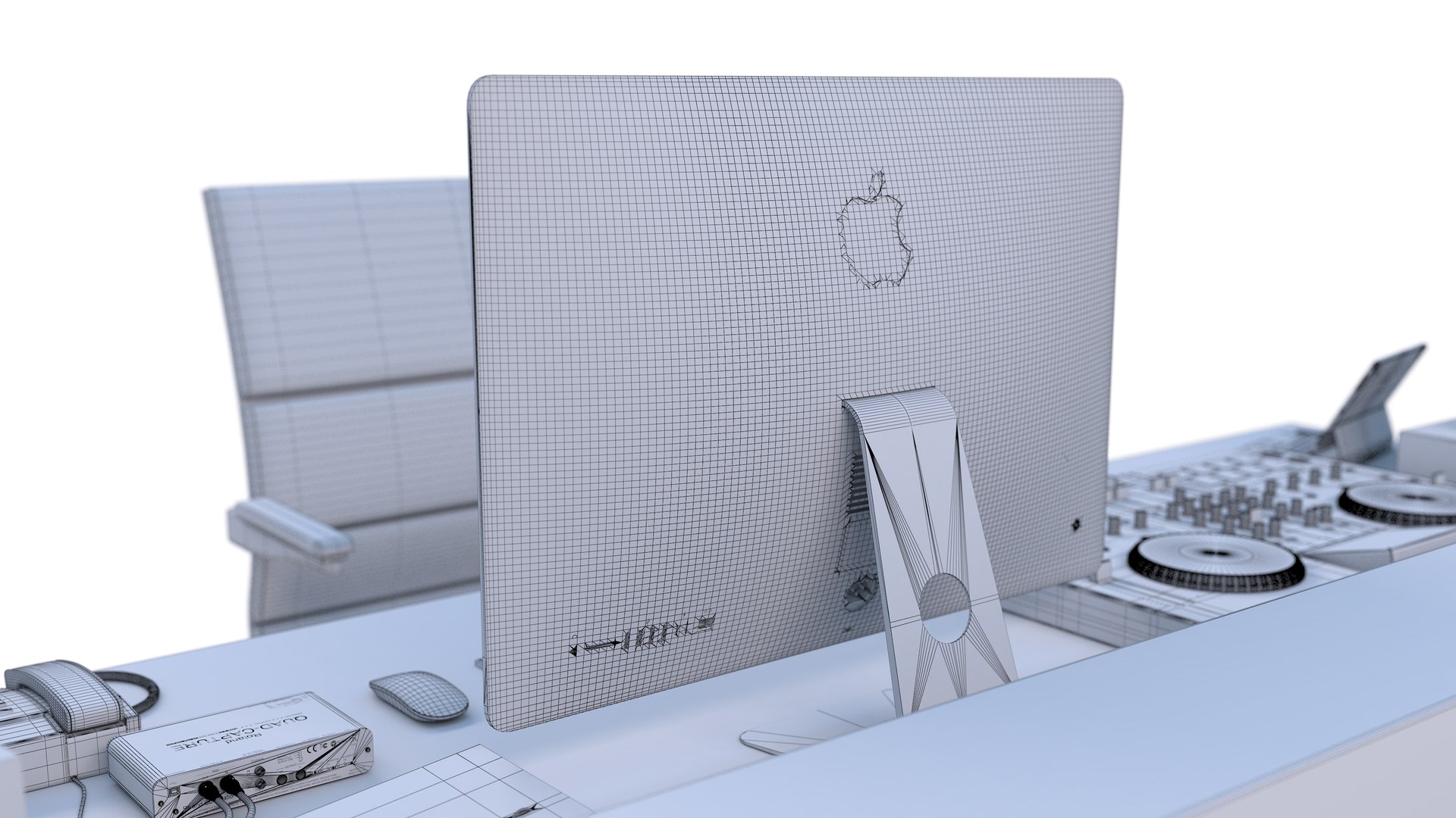 Music Studio Desk 3D Model - TurboSquid 1918721