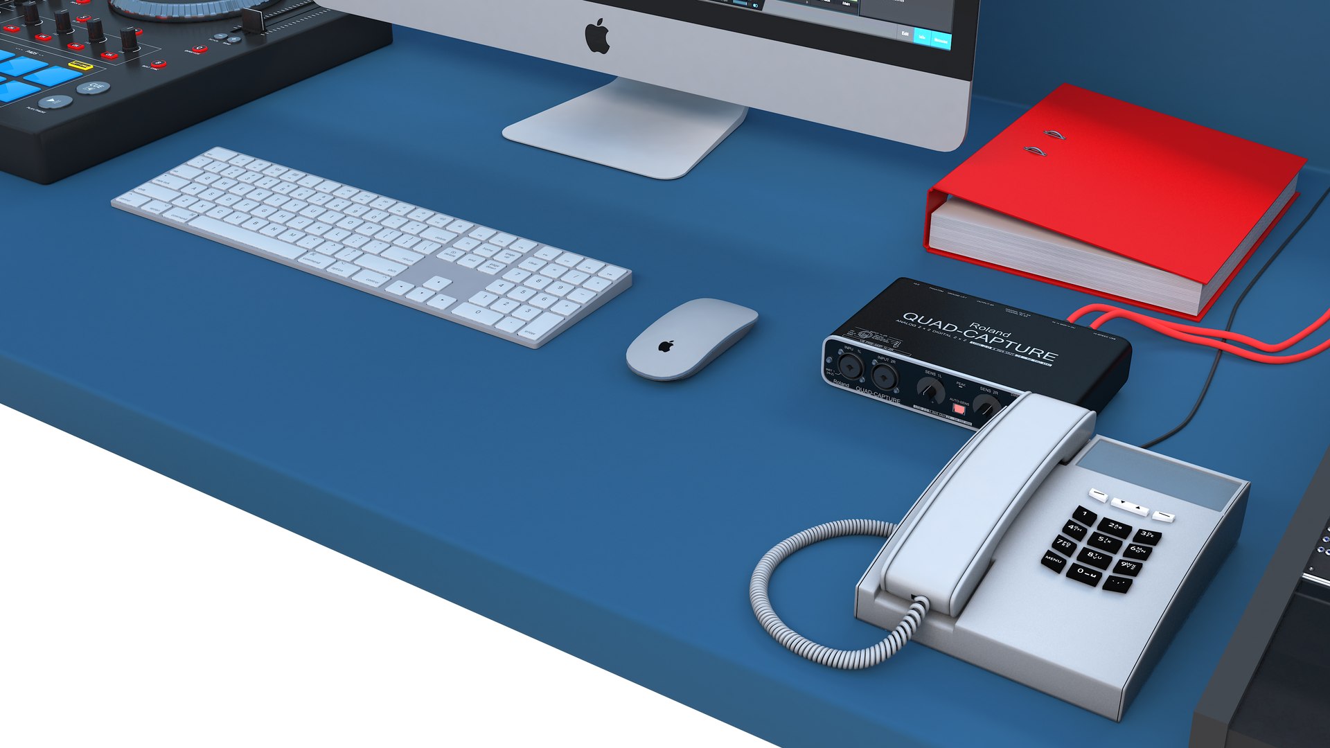Music Studio Desk 3D Model - TurboSquid 1918721