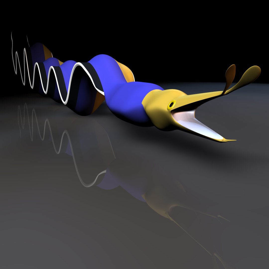 Blue Ribbon Eel 3d Model