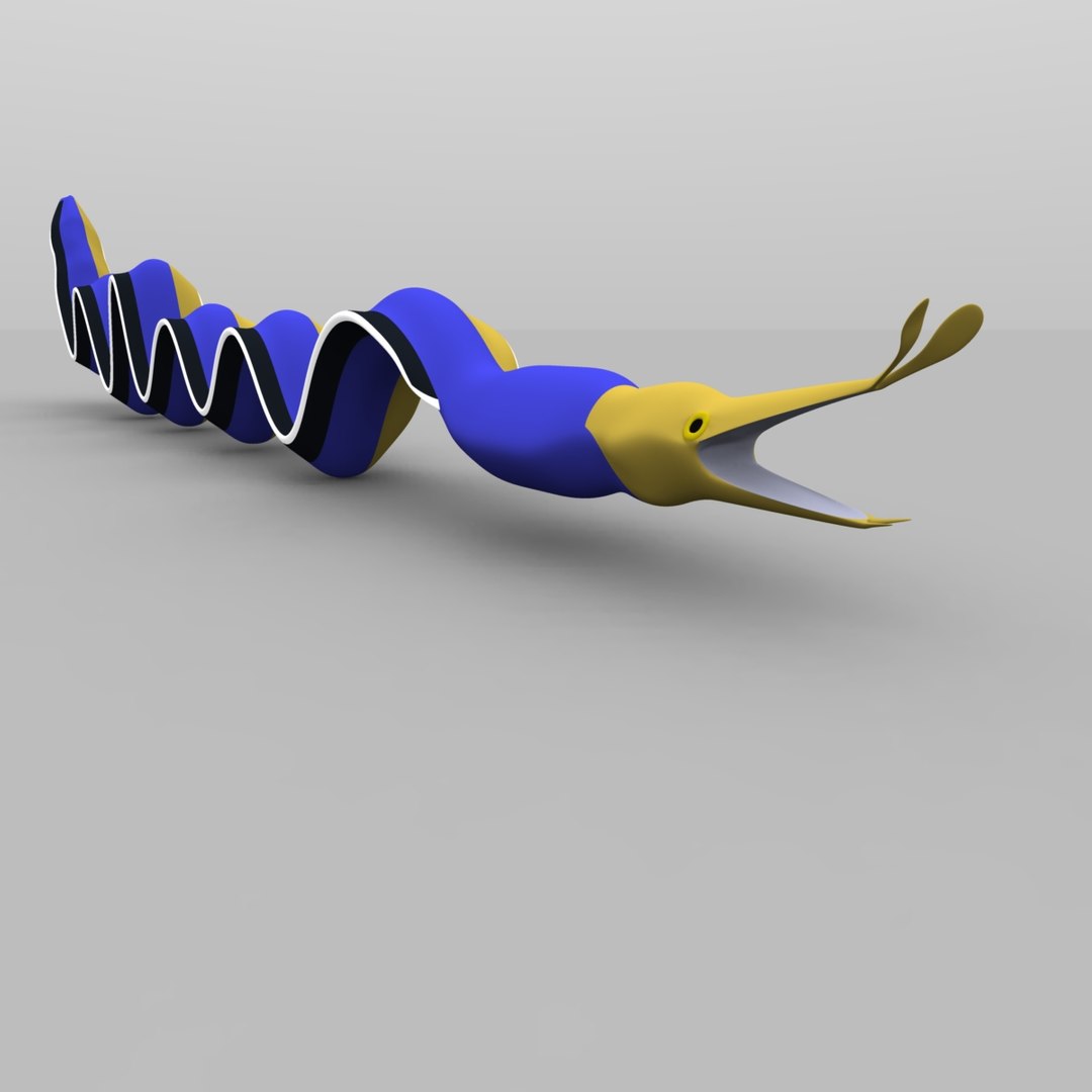 Blue Ribbon Eel 3d Model