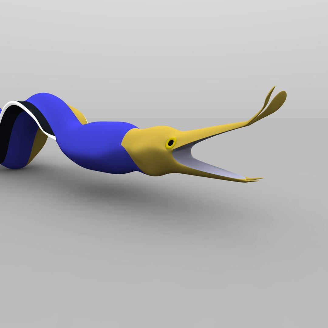 Blue Ribbon Eel 3d Model