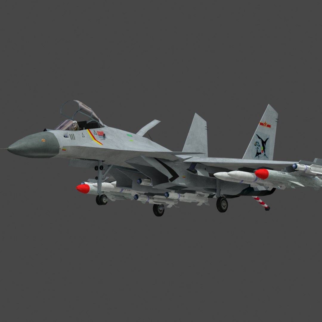 Chinese J15 Flying Shark Fighter Jet 3D Model - TurboSquid 1974285