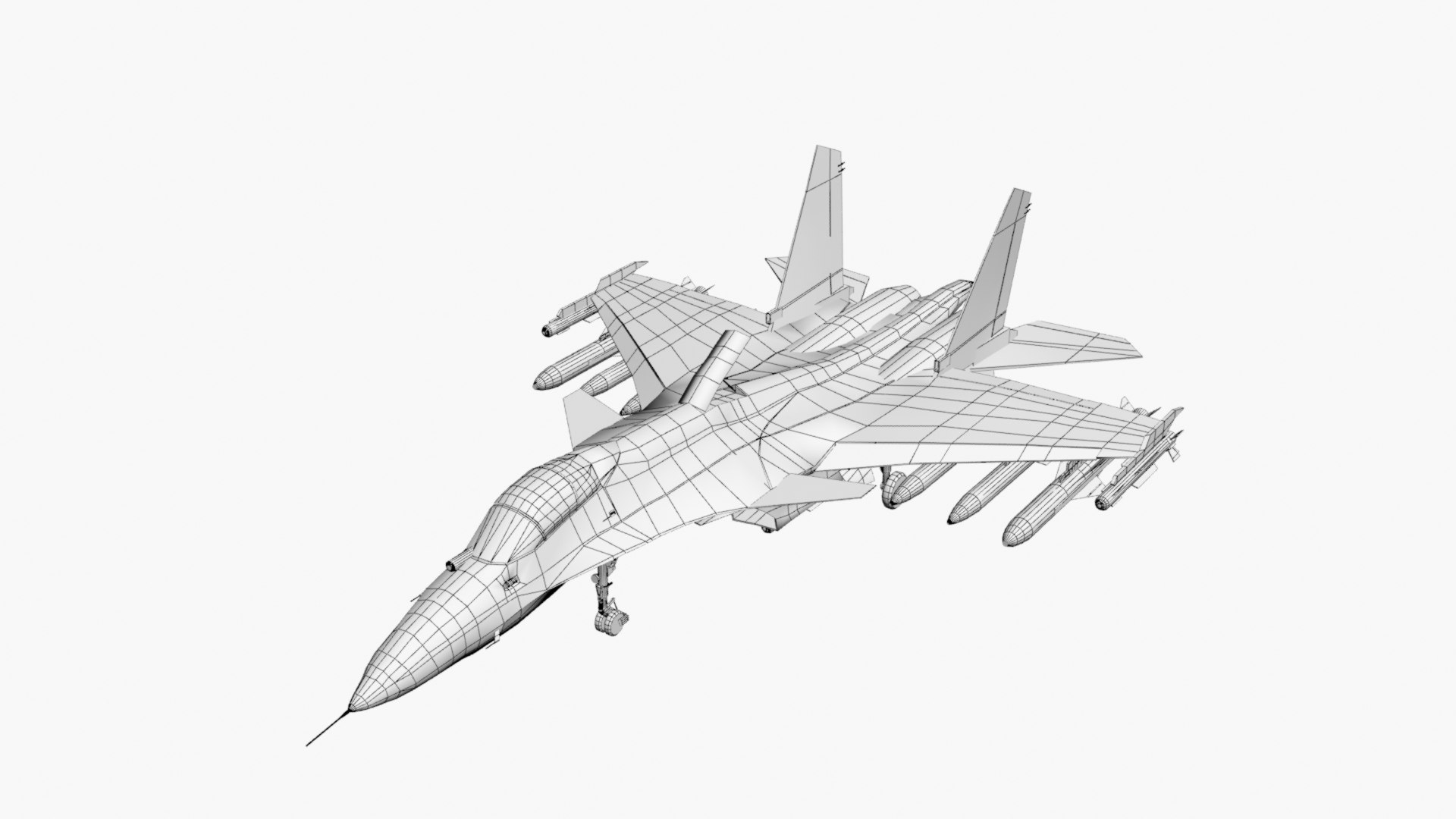 Chinese J15 Flying Shark Fighter Jet 3D Model - TurboSquid 1974285