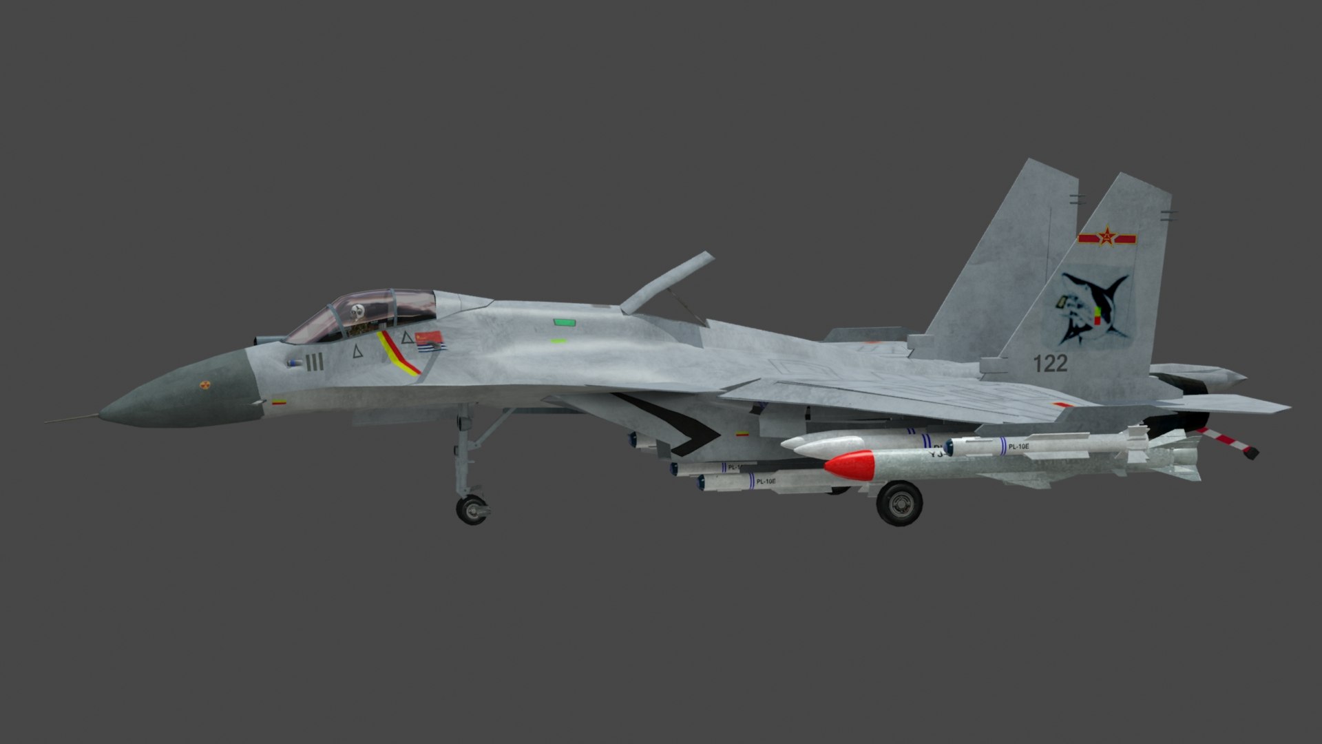 Chinese J15 Flying Shark Fighter Jet 3D Model - TurboSquid 1974285