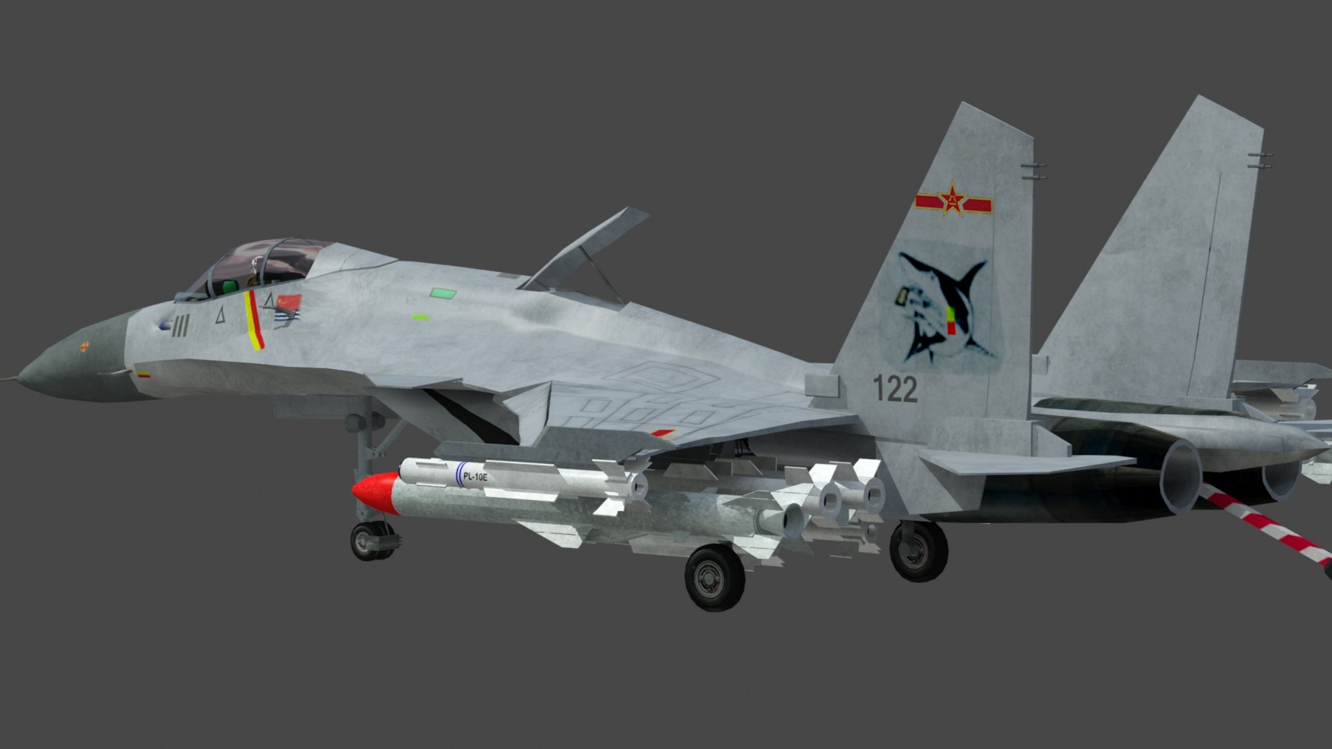 Chinese J15 Flying Shark Fighter Jet 3D Model - TurboSquid 1974285