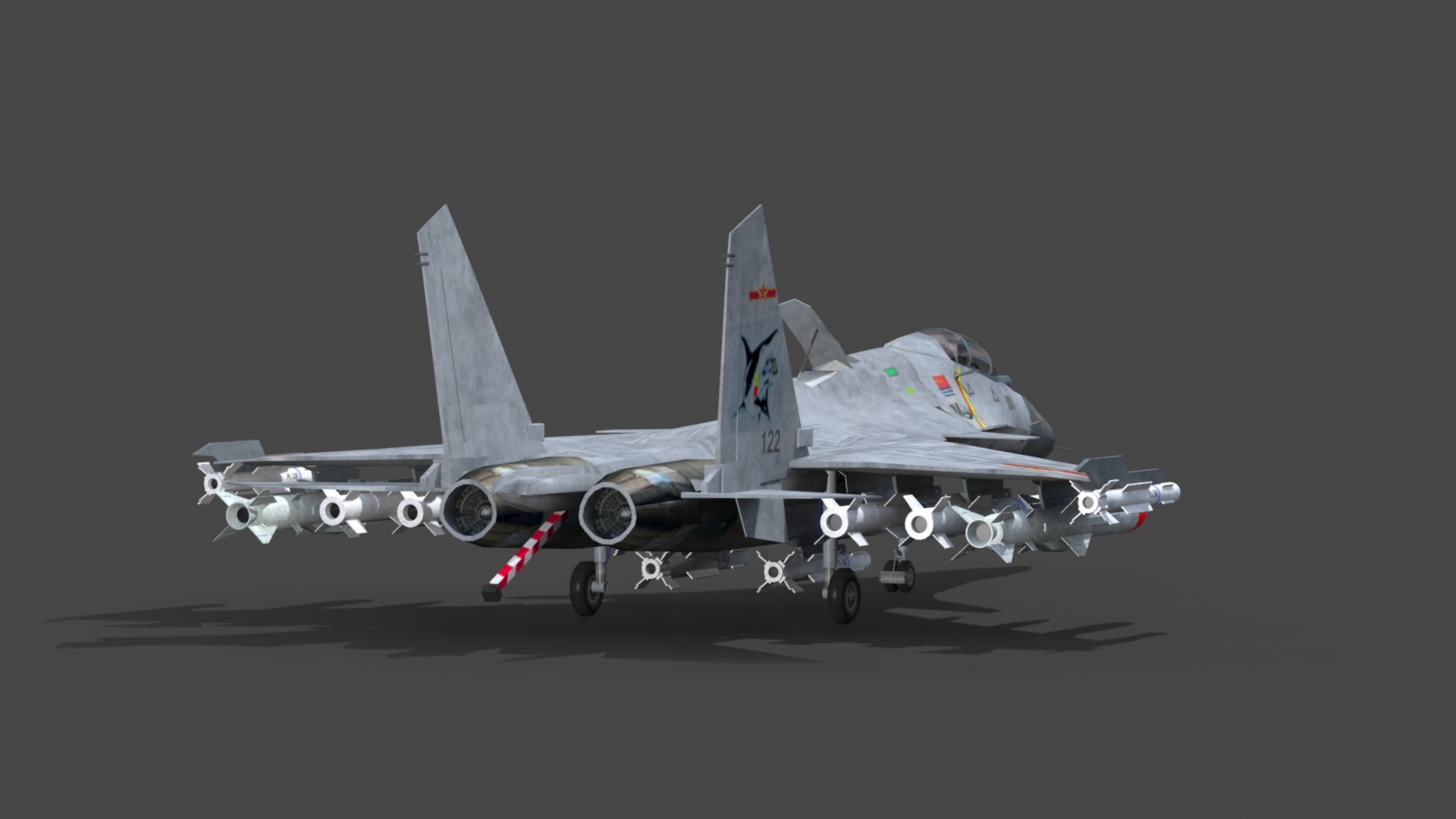 Chinese J15 Flying Shark Fighter Jet 3D Model - TurboSquid 1974285