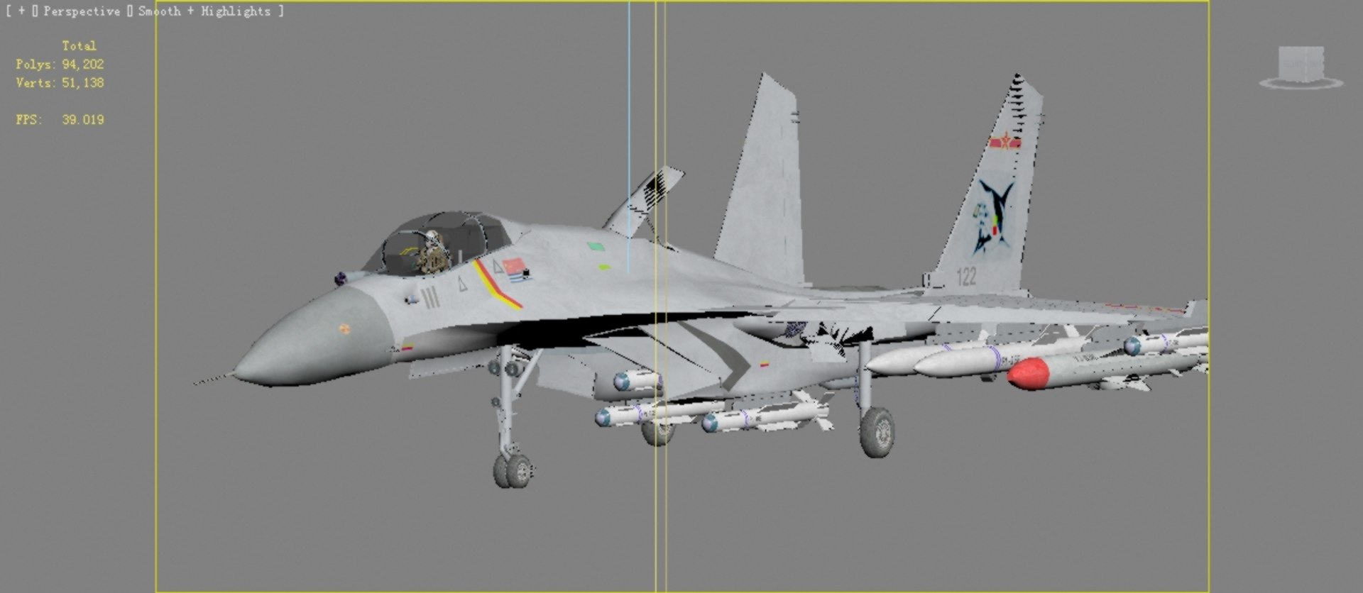 Chinese J15 Flying Shark Fighter Jet 3D Model - TurboSquid 1974285