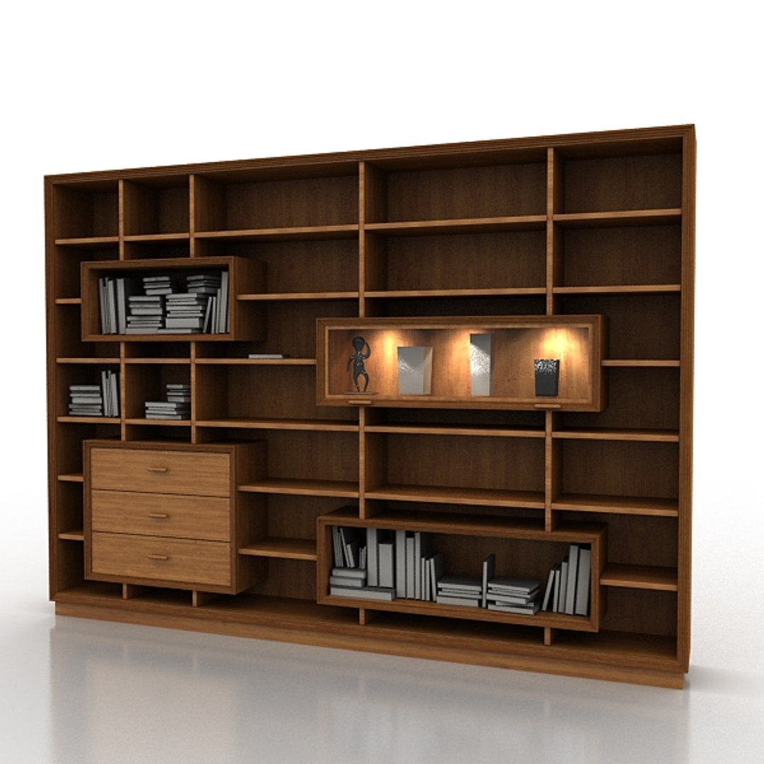 books storage giorgio piotto 3d model