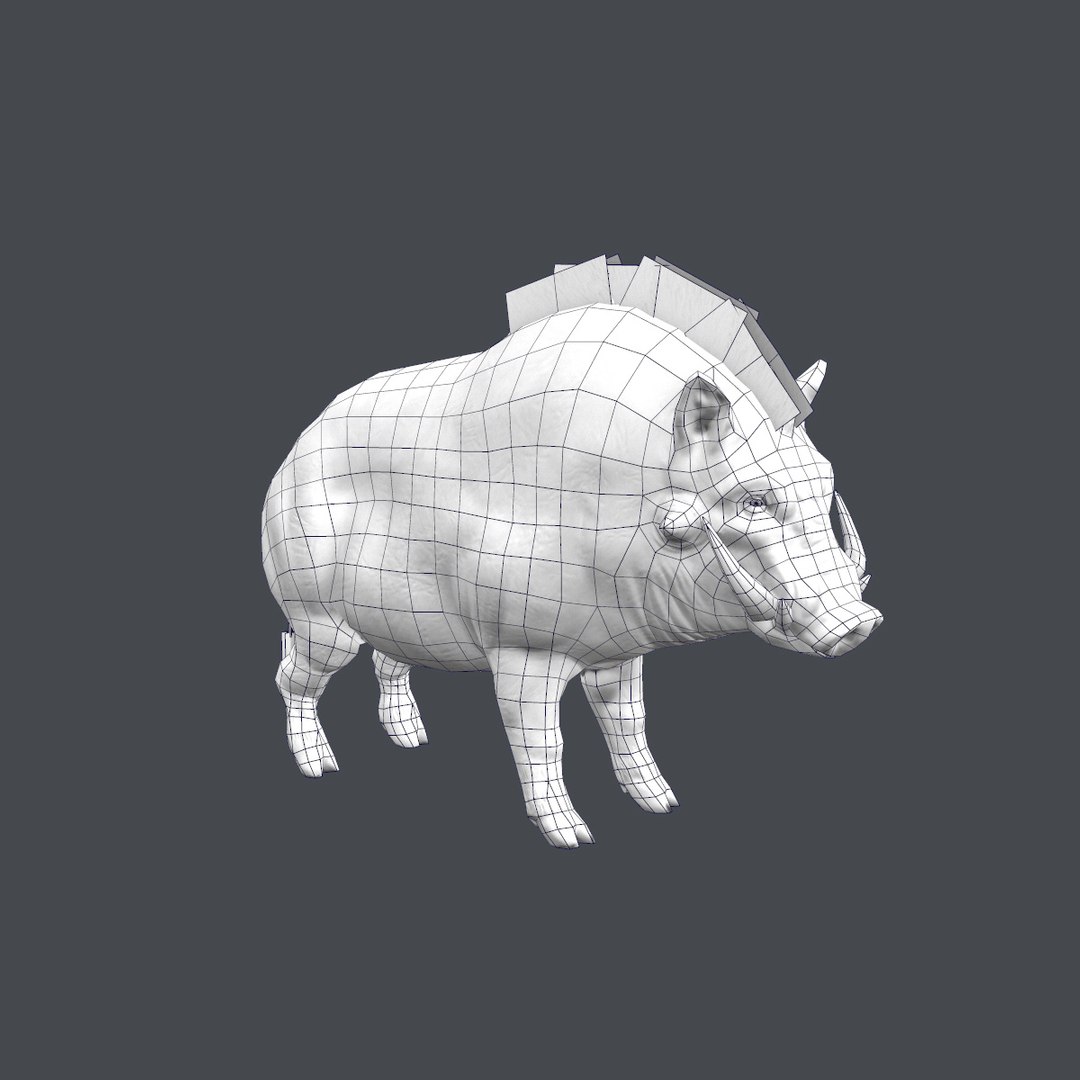 Low-poly Boar Max